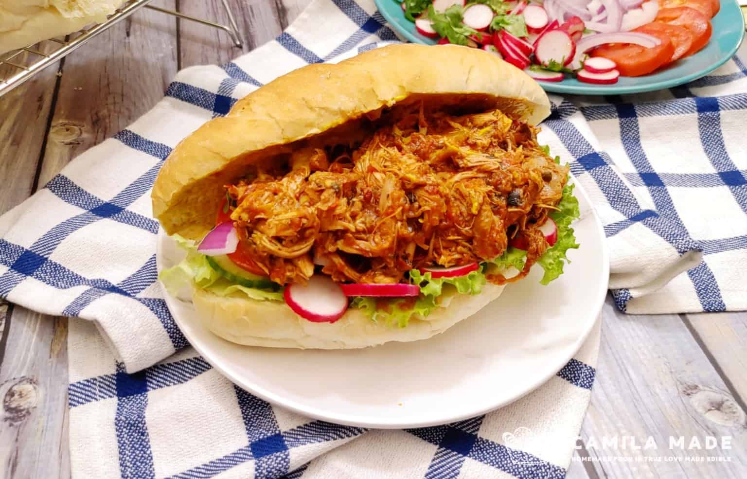 Pan Con Pollo: The Best Salvadoran Sandwich | Camila Made