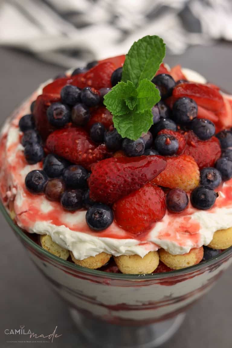 Berry Trifle: The Perfect Summer Dessert - Camila Made
