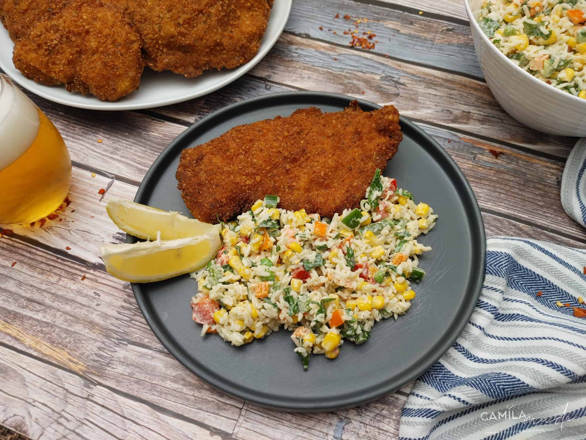 Easy Rice Salad | Ensalada De Arroz | Camila Made