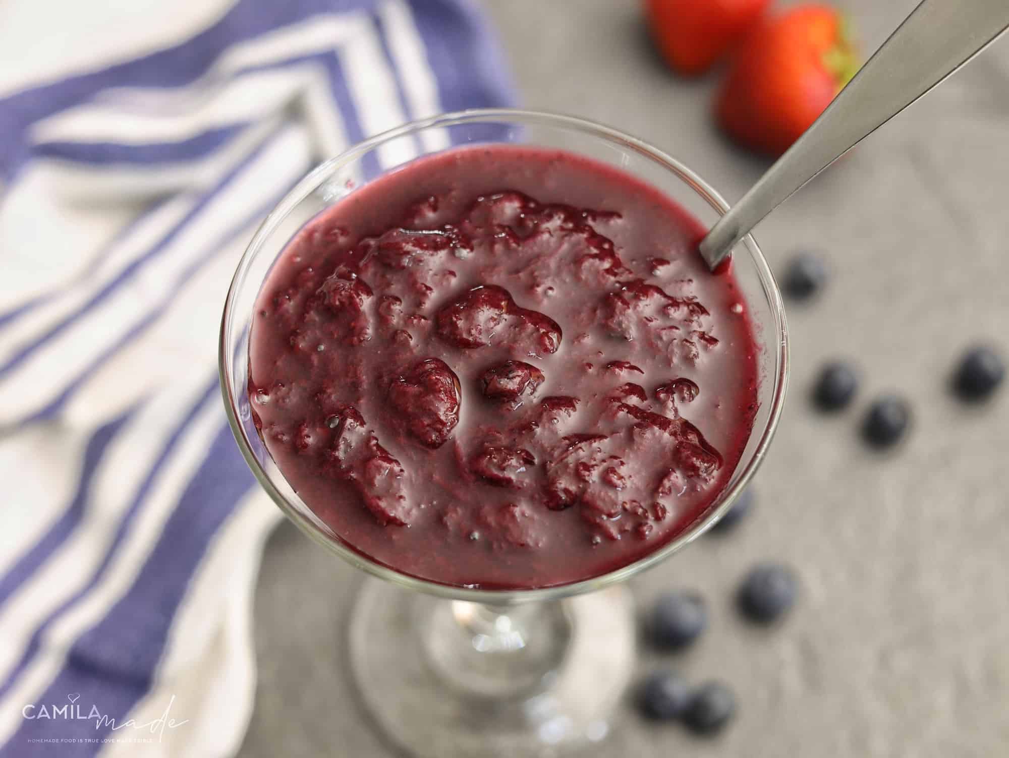 Easy Blueberry Maple Syrup | Camila Made