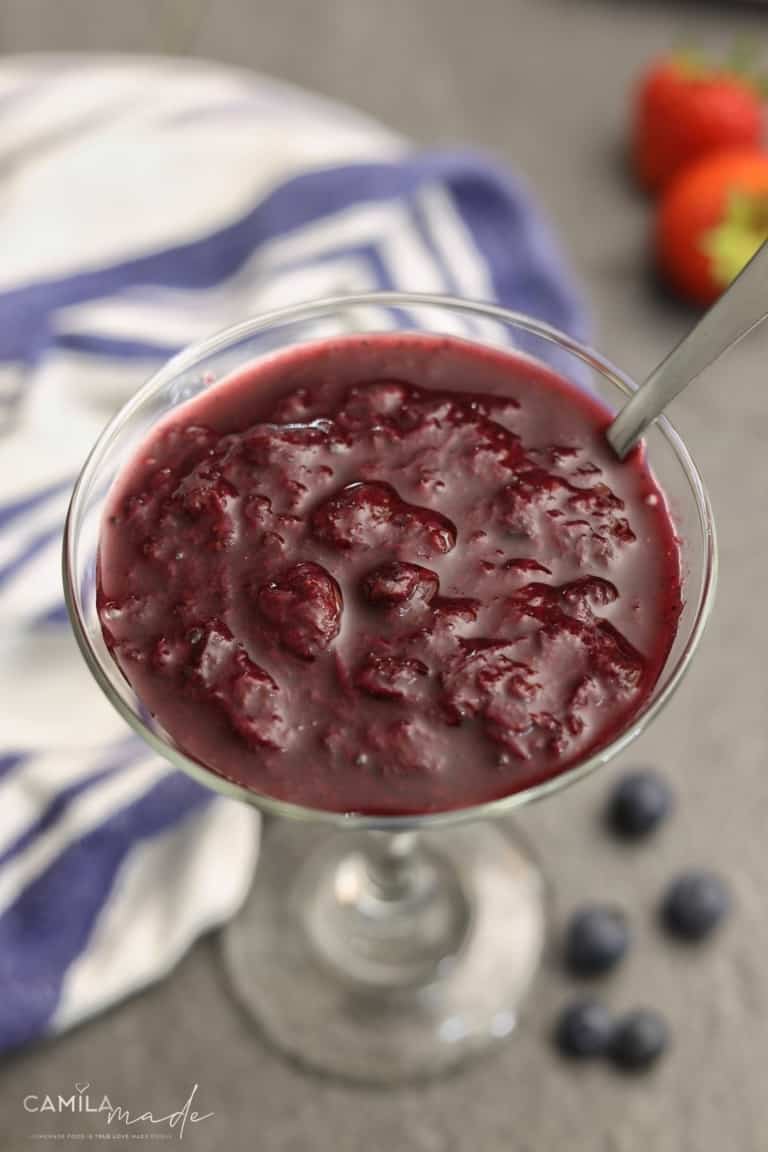 Easy Blueberry Maple Syrup | Camila Made