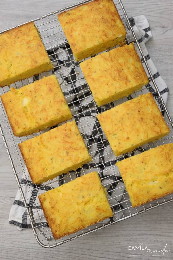 Sopa Paraguaya: Cheese Cornbread for a Party - Camila Made