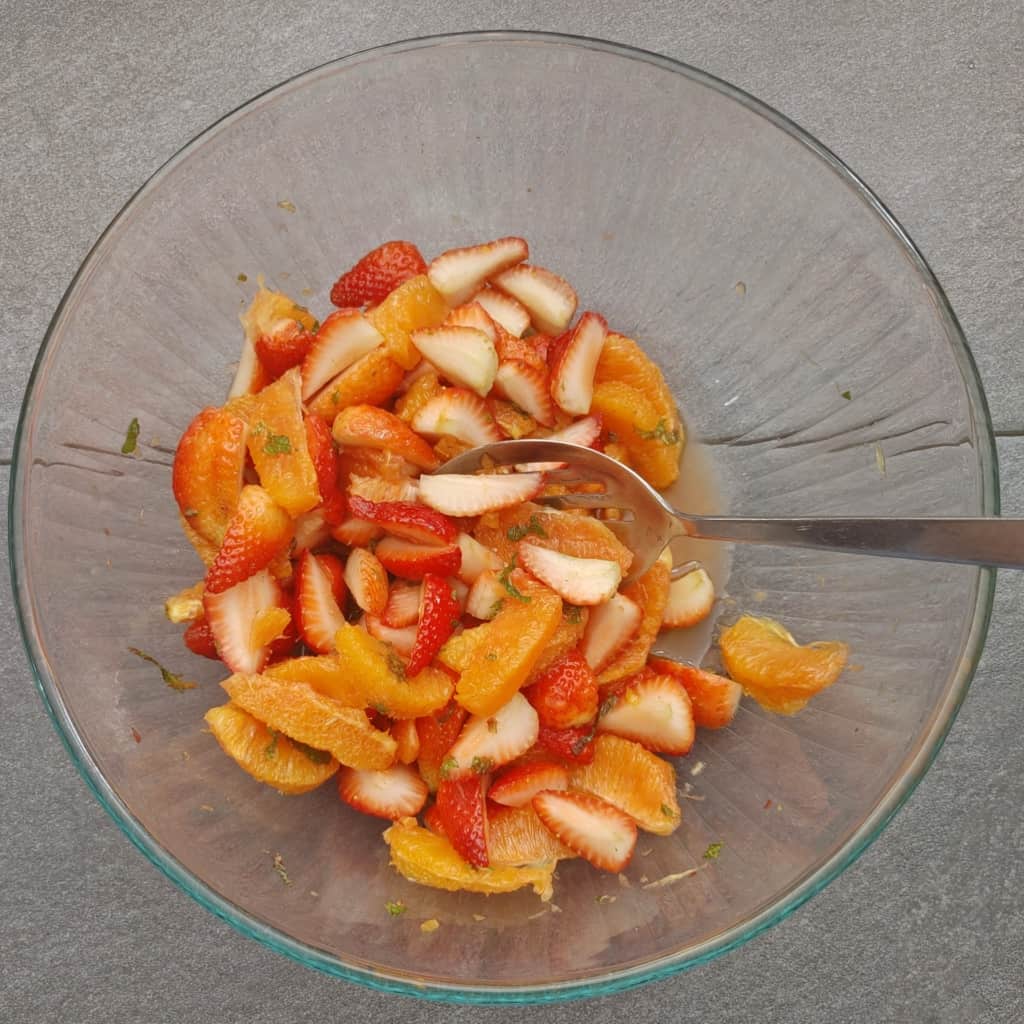 Easy Strawberry Fruit Salad | Camila Made