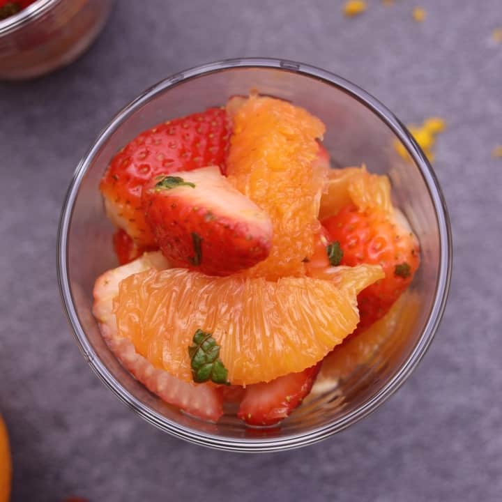 Easy Strawberry Fruit Salad | Camila Made