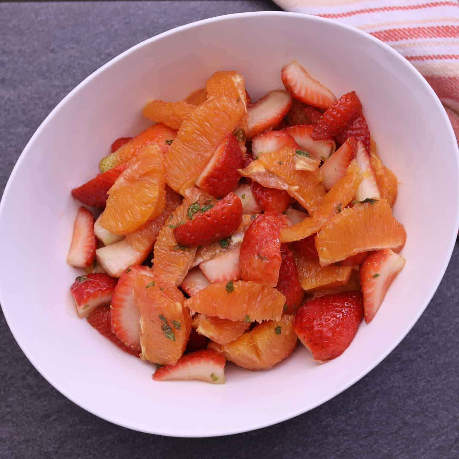 Easy Strawberry Fruit Salad | Camila Made