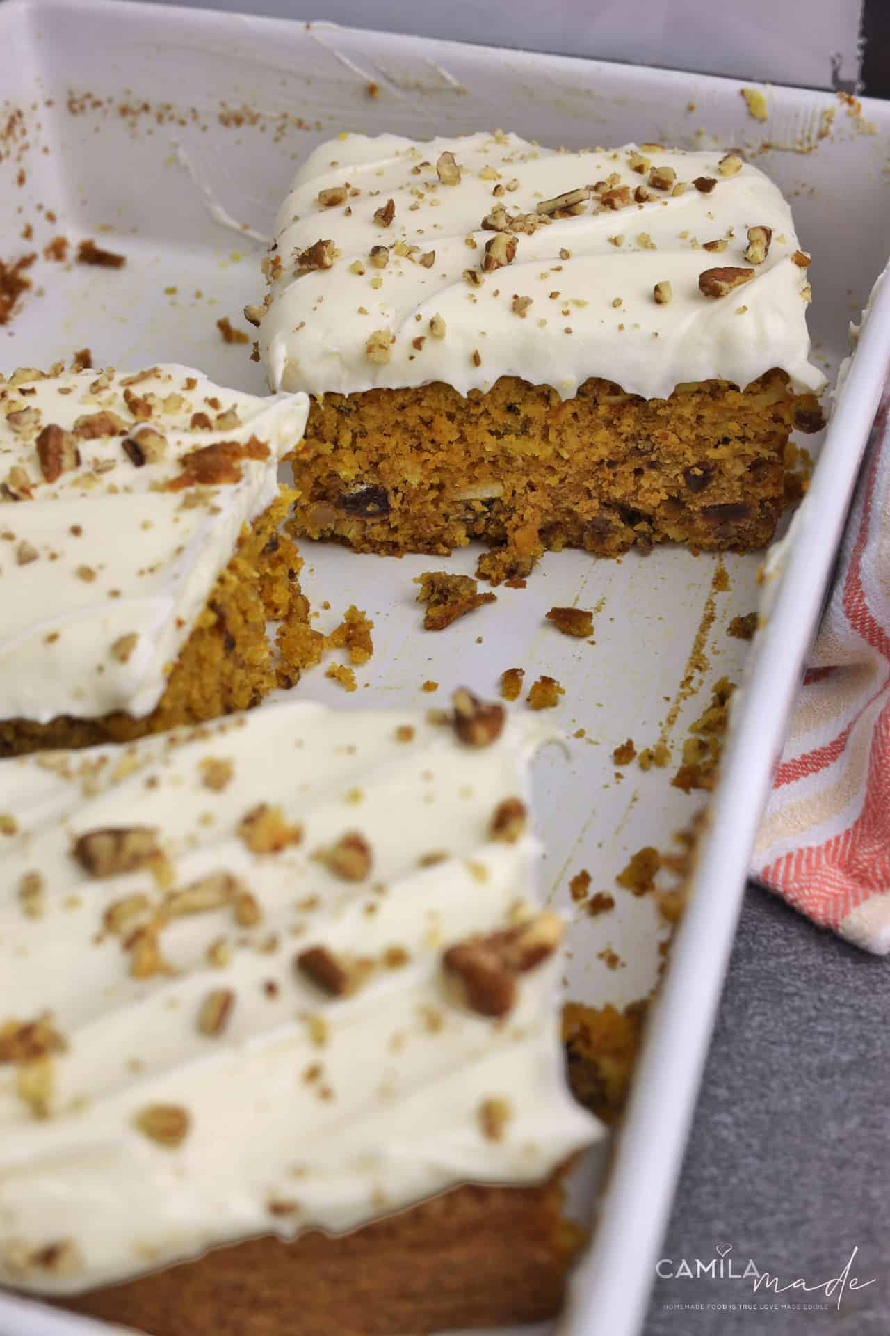 Carrot Sheet Cake - Camila Made