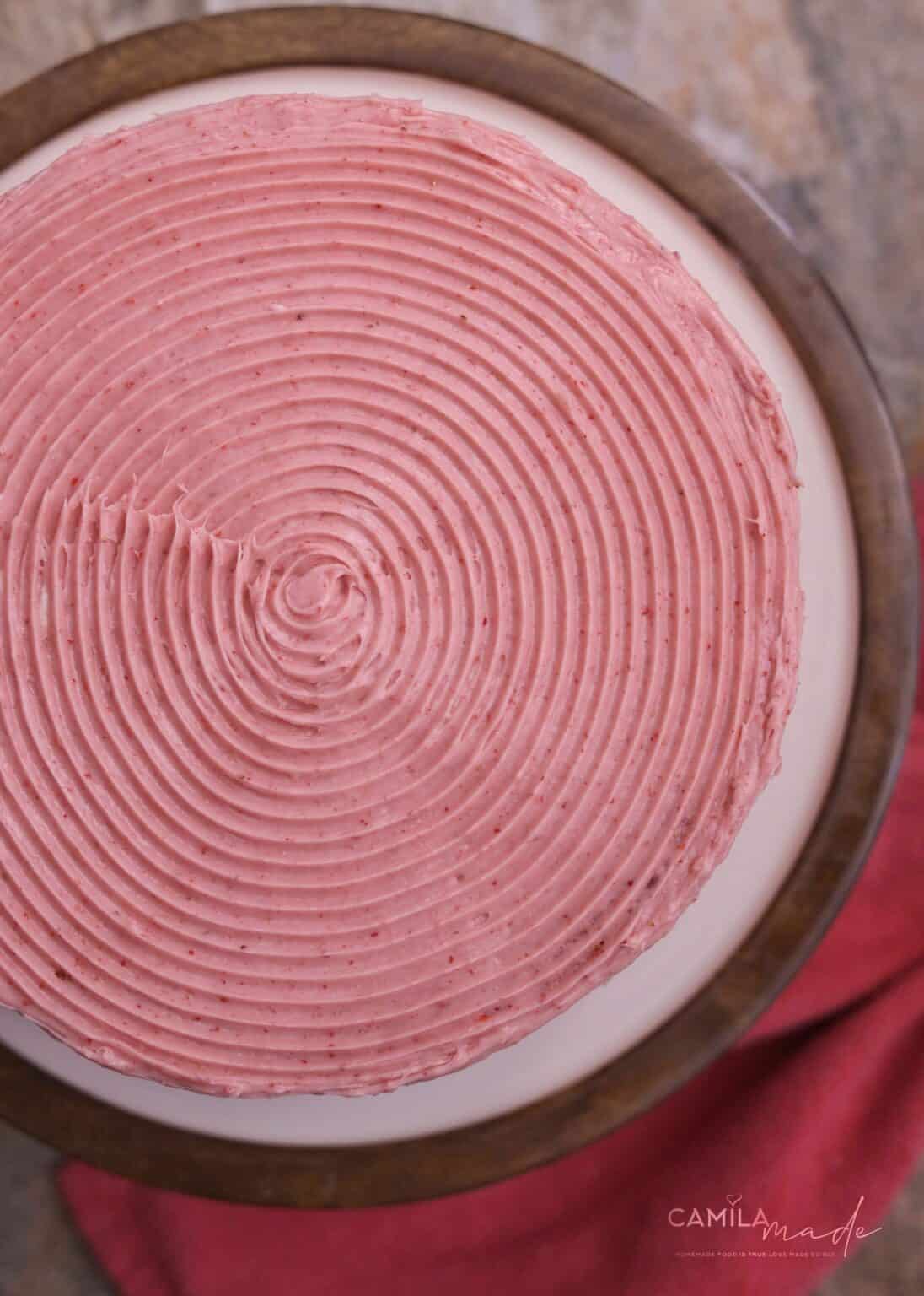 Homemade Strawberry Cake - Camila Made