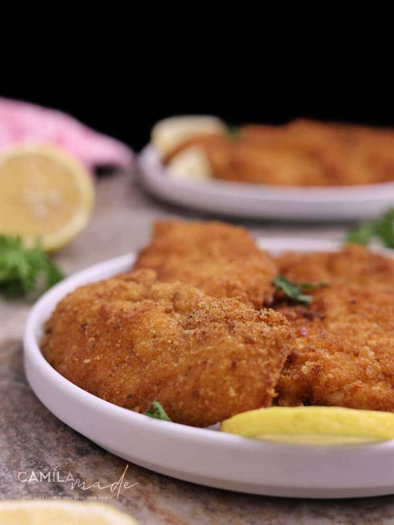 Easy Chicken Schnitzel - Camila Made