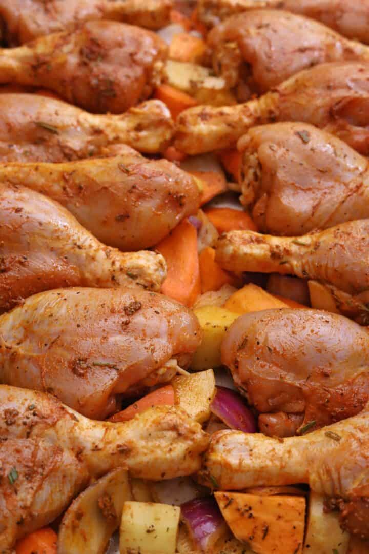 One Pan Roast Chicken And Vegetables | Camila Made