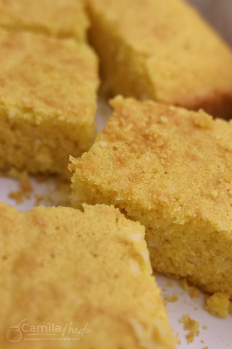Easy Coconut Cornbread - Camila Made