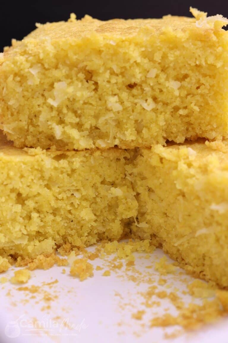 Easy Coconut Cornbread - Camila Made