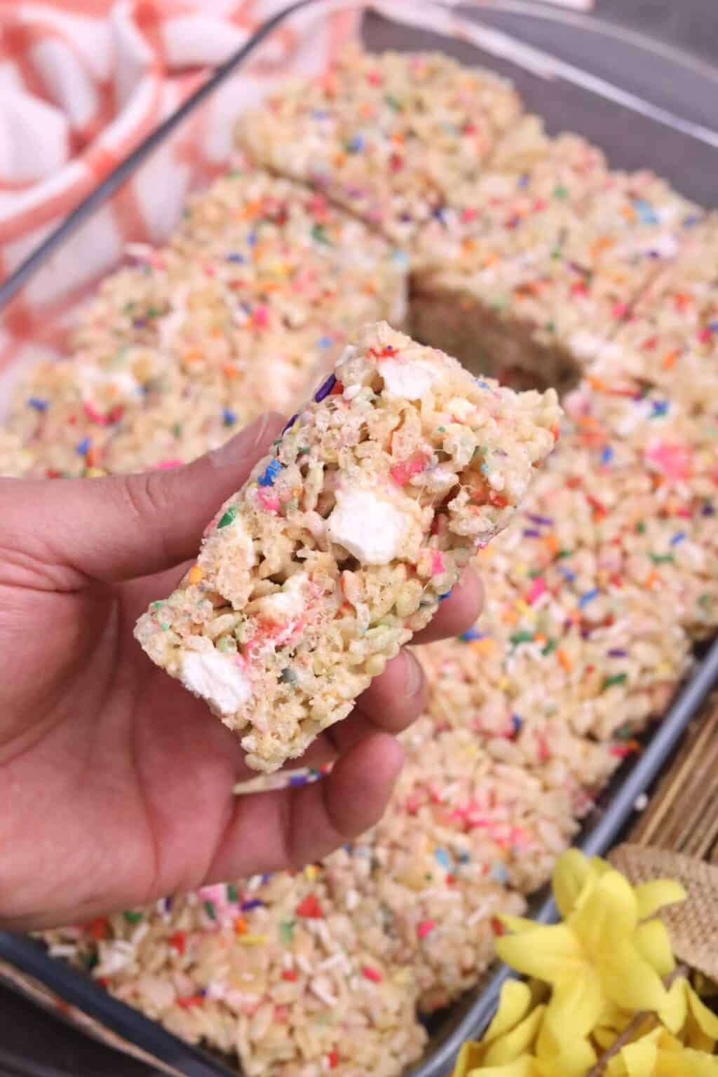 Sprinkle Rice Krispy Treats - Camila Made