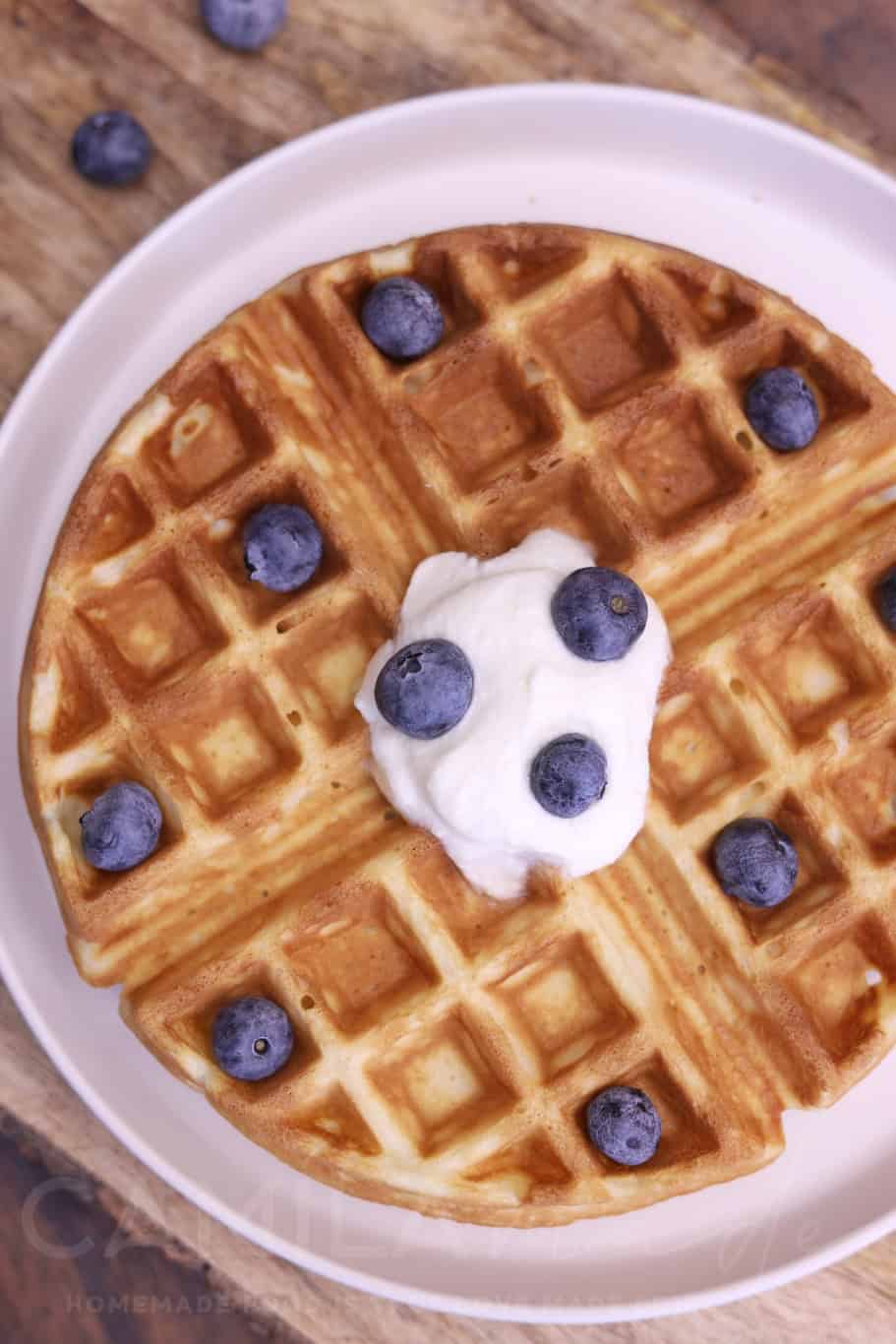 Gofres (Quick Yeasted Waffle) - Camila Made