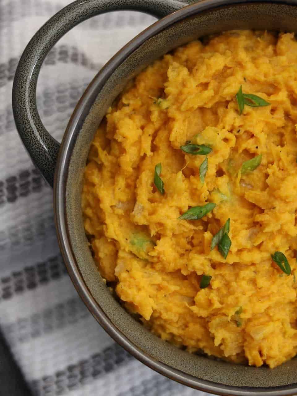 Savory Mashed Sweet Potatoes - Camila Made