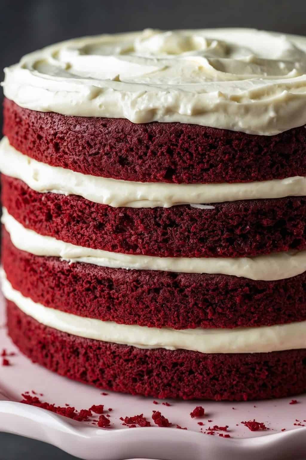 Four Layer Red Velvet Cake - Camila Made